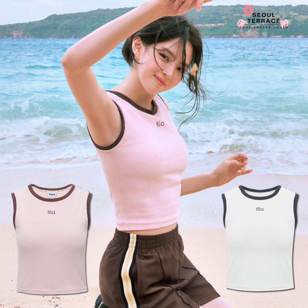 [Han So Hee Pick] Fila Sleeveless Top with Built-in Bra Cups – SEOUL TERRACE