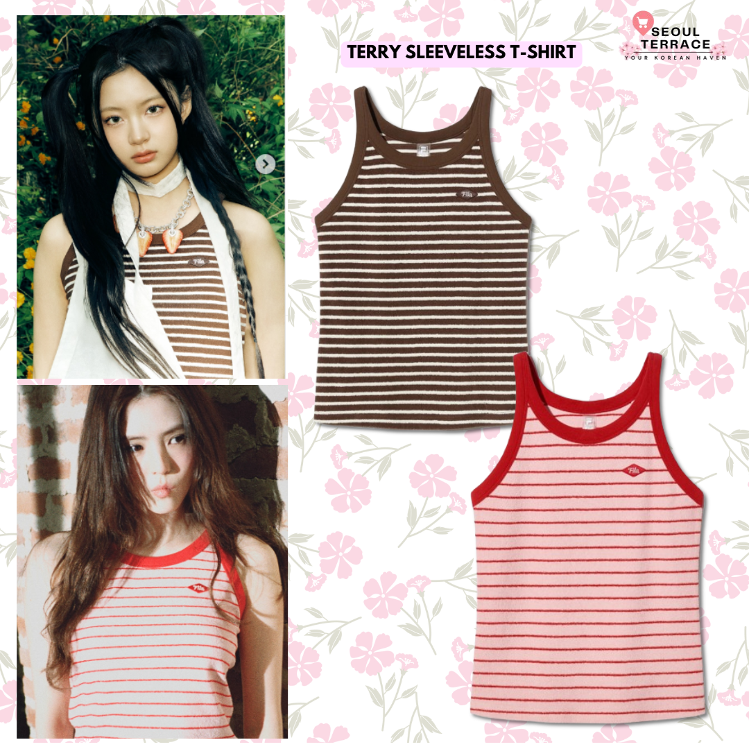 [KiiiKiii & Han So Hee Pick] Fila Terry sleeveless t-shirt – SEOUL TERRACE