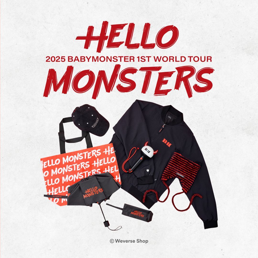 BABYMONSTER 1ST WORLD TOUR [HELLO MONSTERS] IN SEOUL OFFICIAL MERCH wi ...