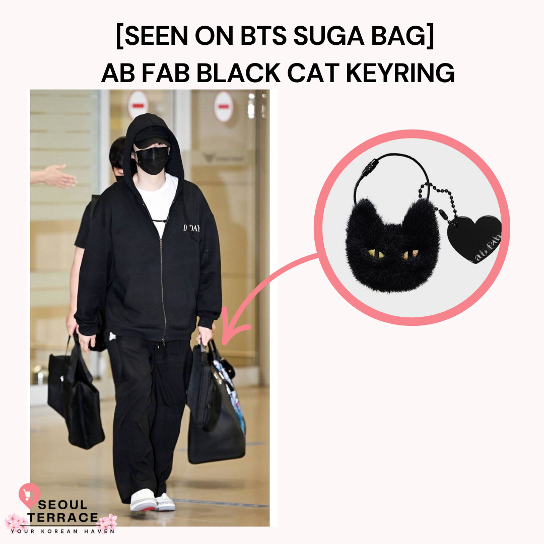 AB FAB BLACK CAT KEYRING [SEEN ON BTS SUGA] – SEOUL TERRACE