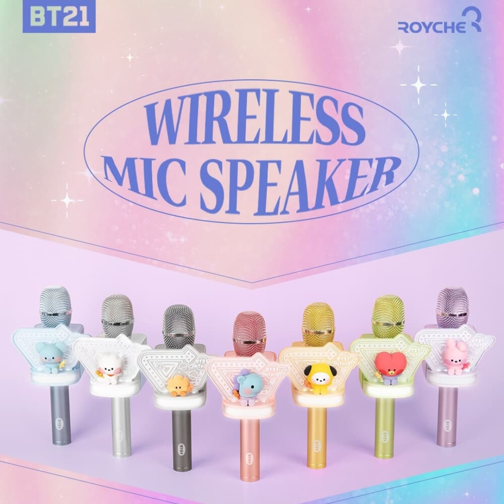 BTS ROYCHE - BT21 Minini Wireless Bluetooth Microphone Speaker – SEOUL ...