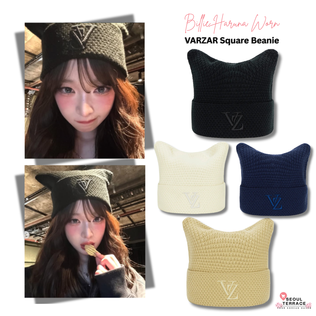 [Billie Haruna Worn] VARZAR Square Beanie – SEOUL TERRACE