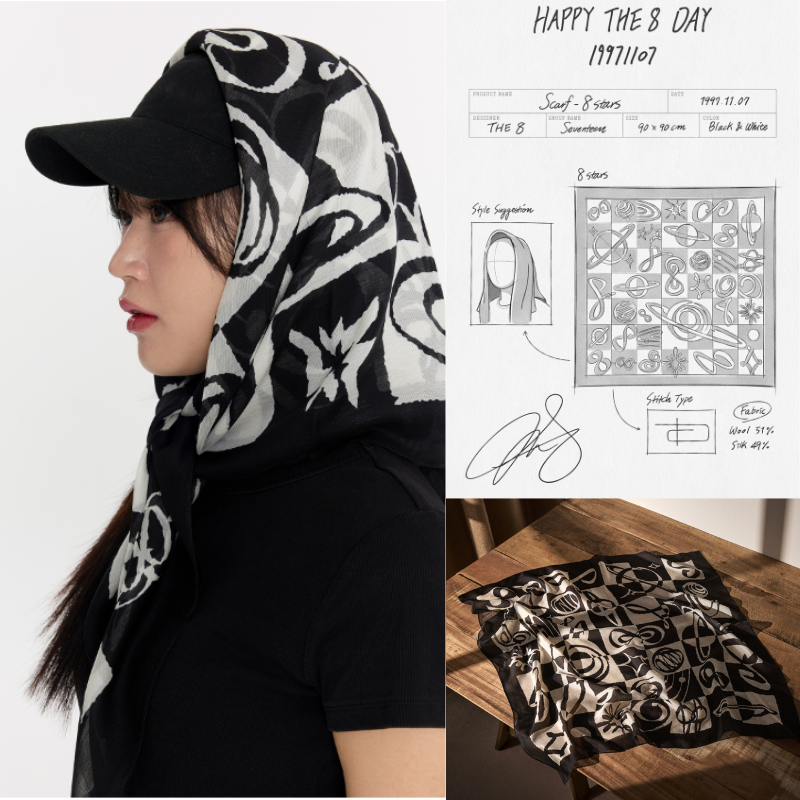 SEVENTEEN HAPPY THE8 DAY (Minghao) BIRTHDAY MERCH ver. 5 SCARF – SEOUL ...